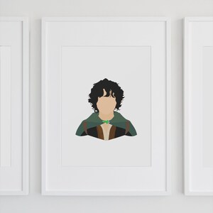 FRODO BAGGINS | Minimalist Print | Portrait | Poster | Printable Wall ...