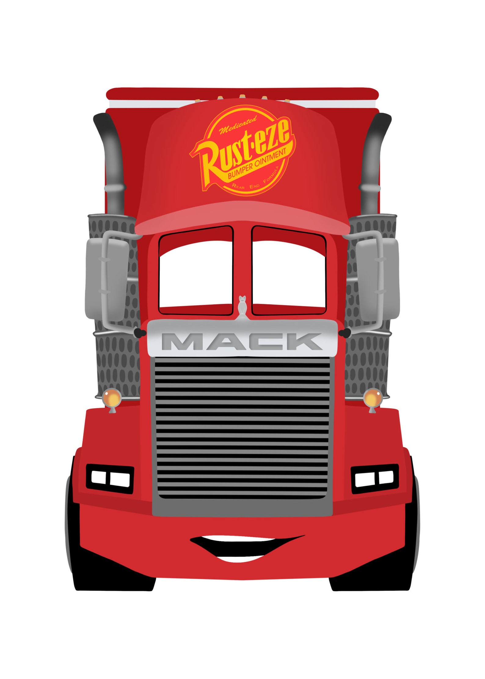 MACK Portrait Poster Printable Wall Art Illustration - Etsy