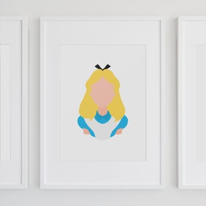 ALICE | Minimalist Print | Portrait | Poster | Printable Wall Art ...