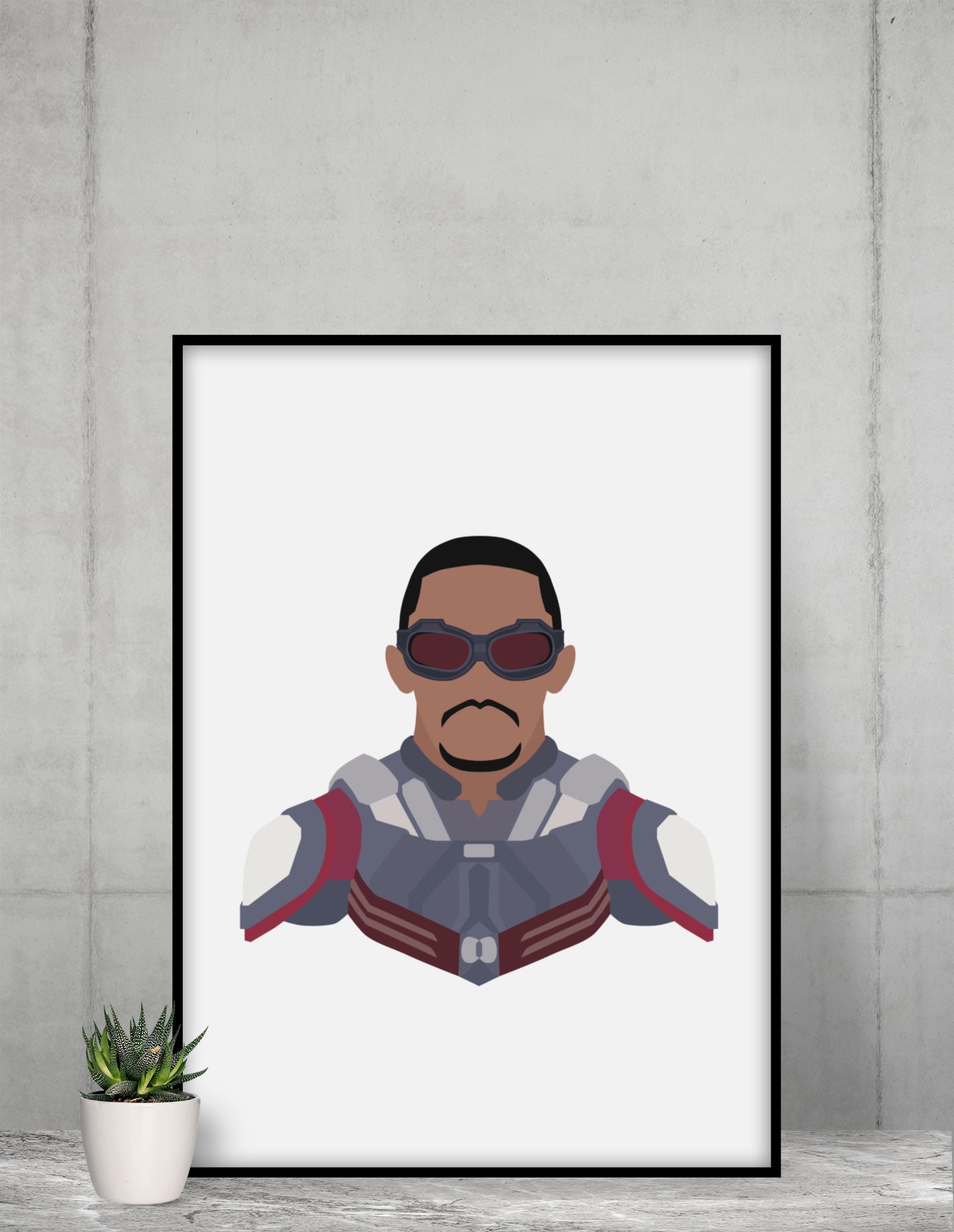 FALCON Minimalist Print Portrait Poster Printable Wall - Etsy