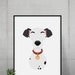 PONGO Dog Minimalist Print Portrait Poster Printable Wall Art ...