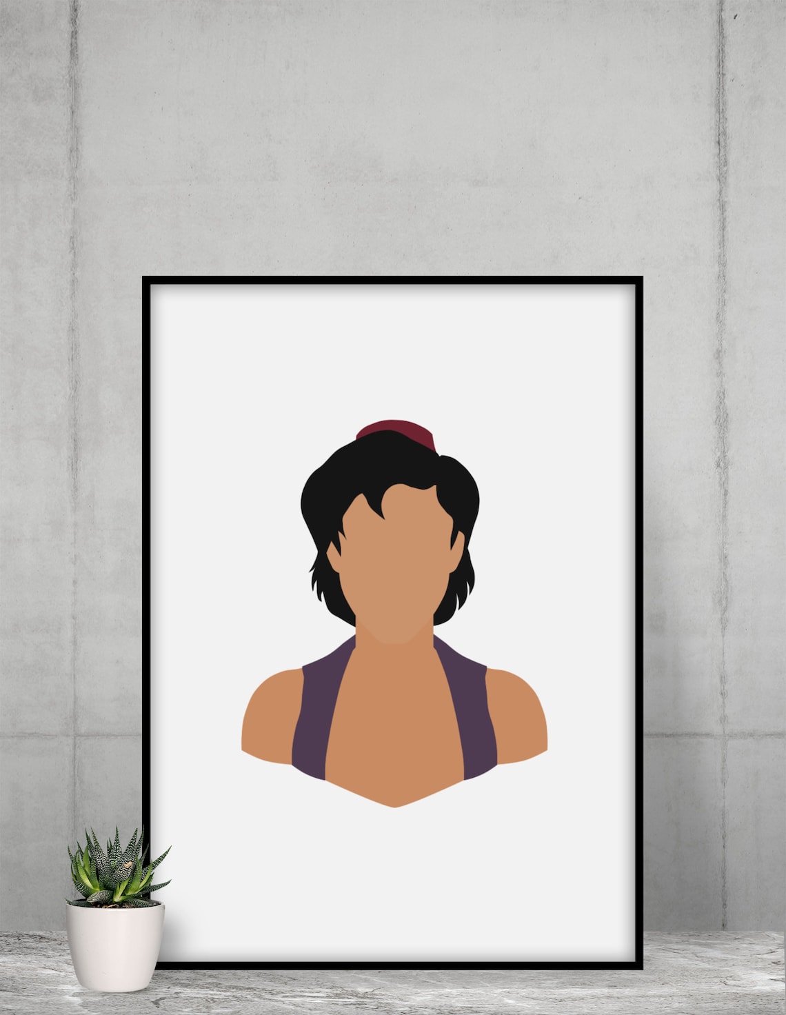 ALADDIN Hero Minimalist Print Portrait Poster - Etsy