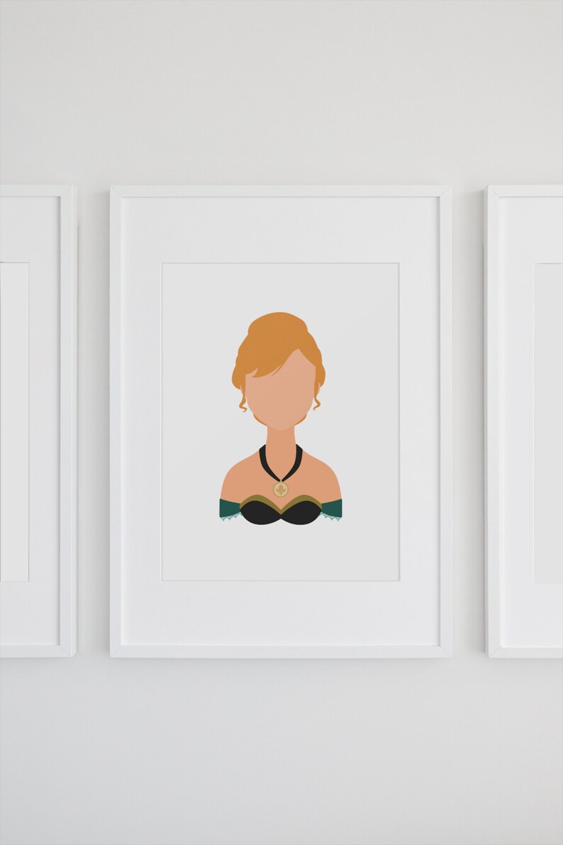 ANNA Minimalist Print Portrait Poster Printable Wall - Etsy