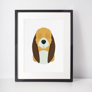 COPPER | Dog Minimalist Print | Portrait | Poster | Printable Wall Art ...