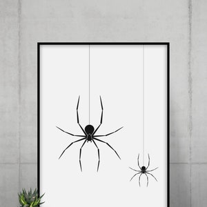 SPIDERS | Minimalist Print | Portrait | Poster | Printable Wall Art ...
