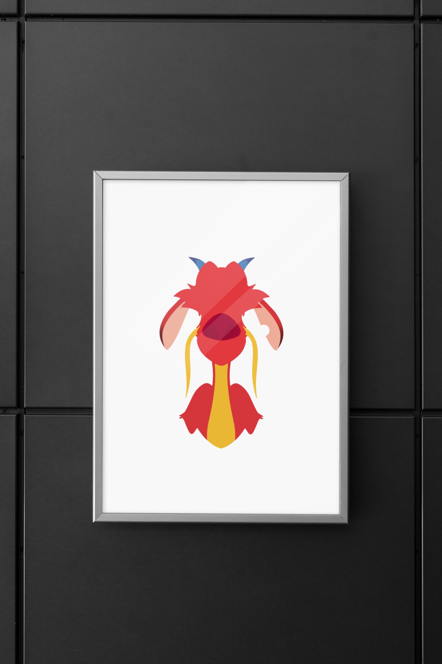 MUSHU | Princess Minimalist Print | Portrait | Poster | Printable Wall ...