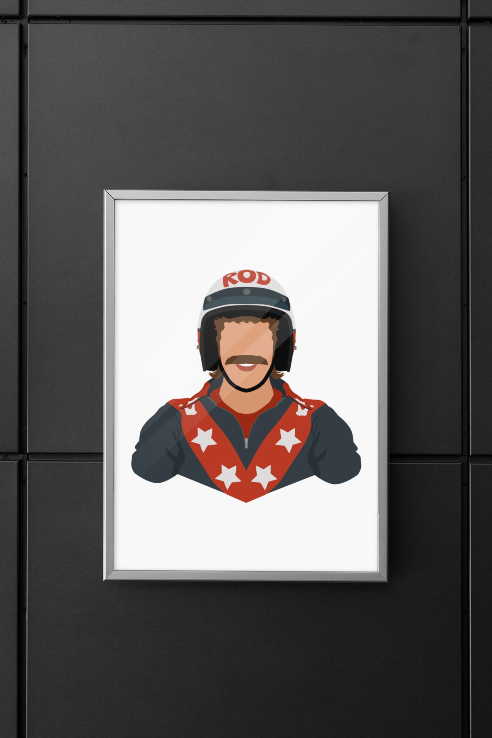 HOT ROD Minimalist Print Portrait Poster Printable | Etsy