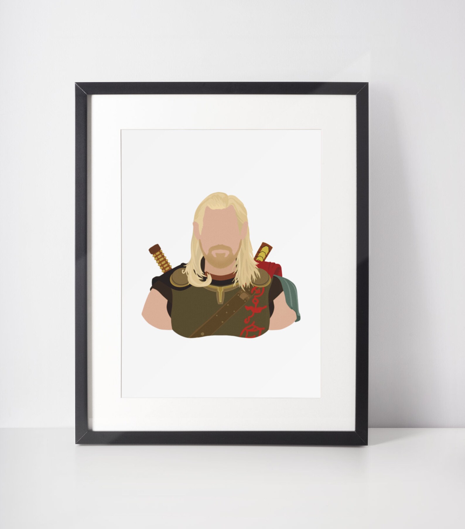 THOR | Minimalist Print | Portrait | Poster | Printable Wall Art ...