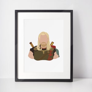 THOR | Minimalist Print | Portrait | Poster | Printable Wall Art ...
