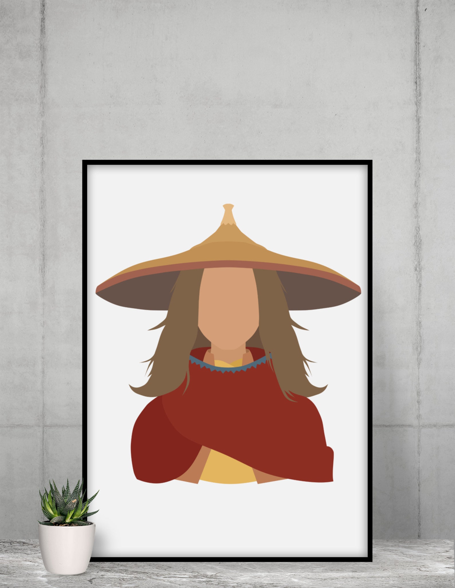 RAYA Minimalist Print Portrait Poster Printable Wall | Etsy