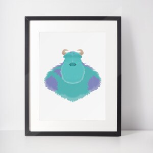 JAMES P. SULLIVAN Minimalist Print Portrait Poster Printable Wall Art ...