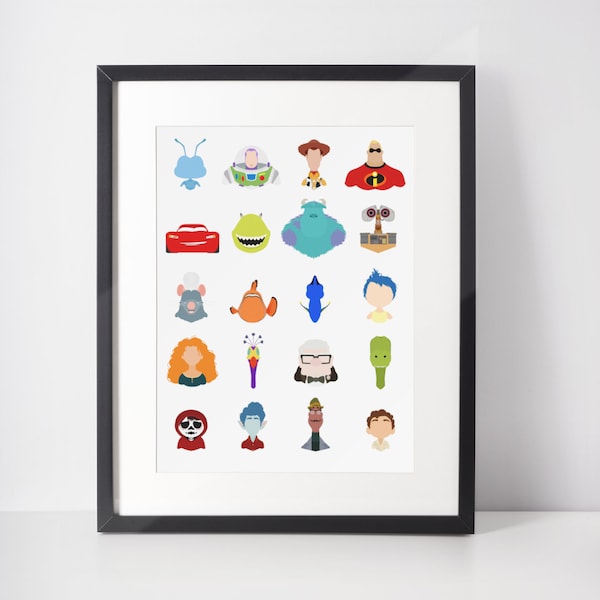 Pixar Movie Poster - Etsy