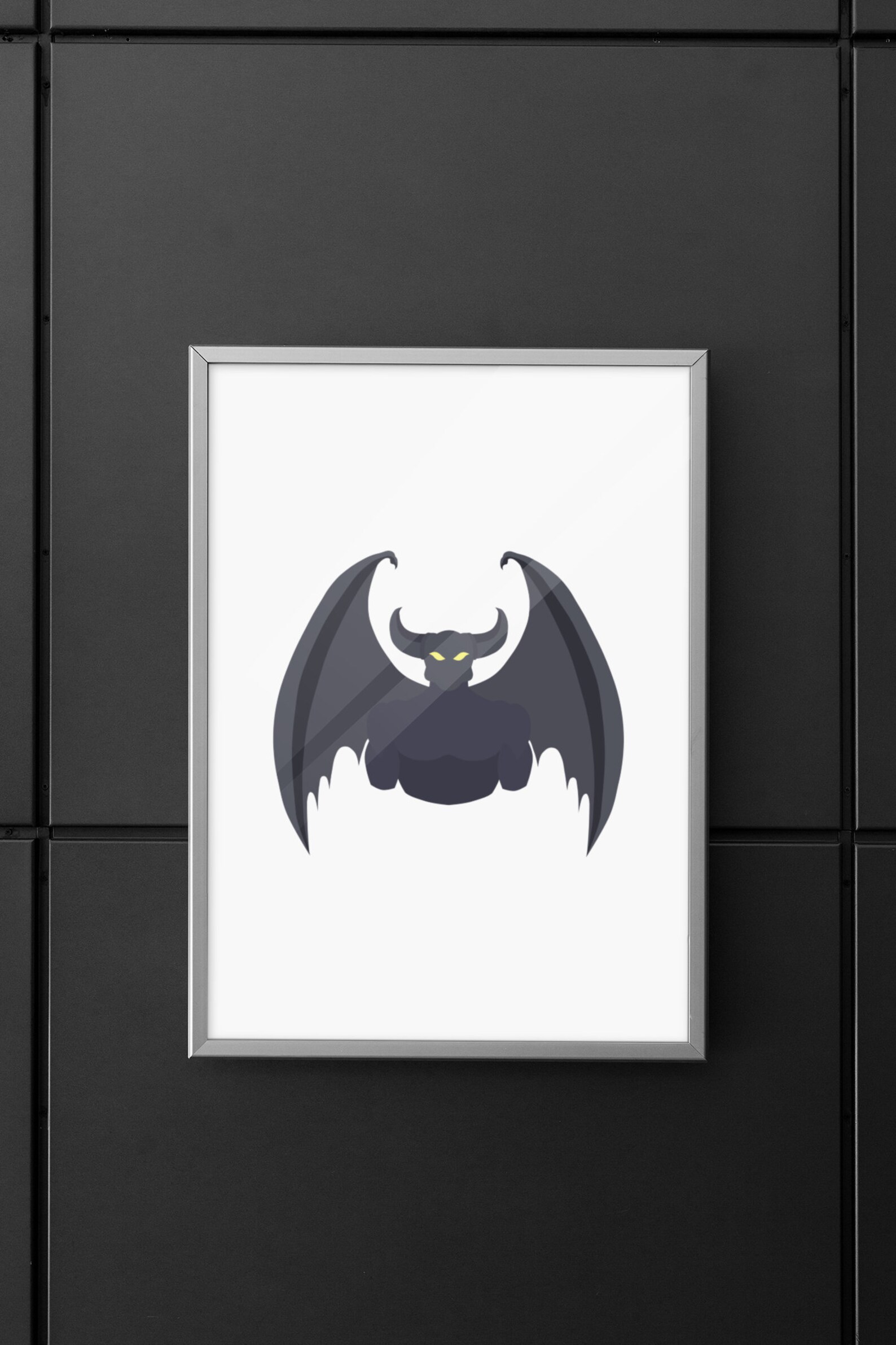 CHERNABOG Villain Minimalist Print Portrait Poster | Etsy