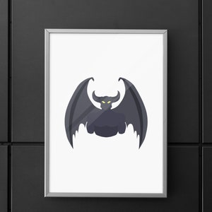 CHERNABOG | Villain Minimalist Print | Portrait | Poster | Printable ...