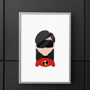 VIOLET PARR | Minimalist Print | Portrait | Poster | Printable Wall Art ...