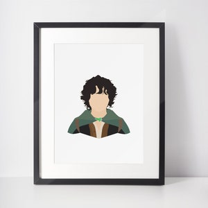 FRODO BAGGINS | Minimalist Print | Portrait | Poster | Printable Wall ...