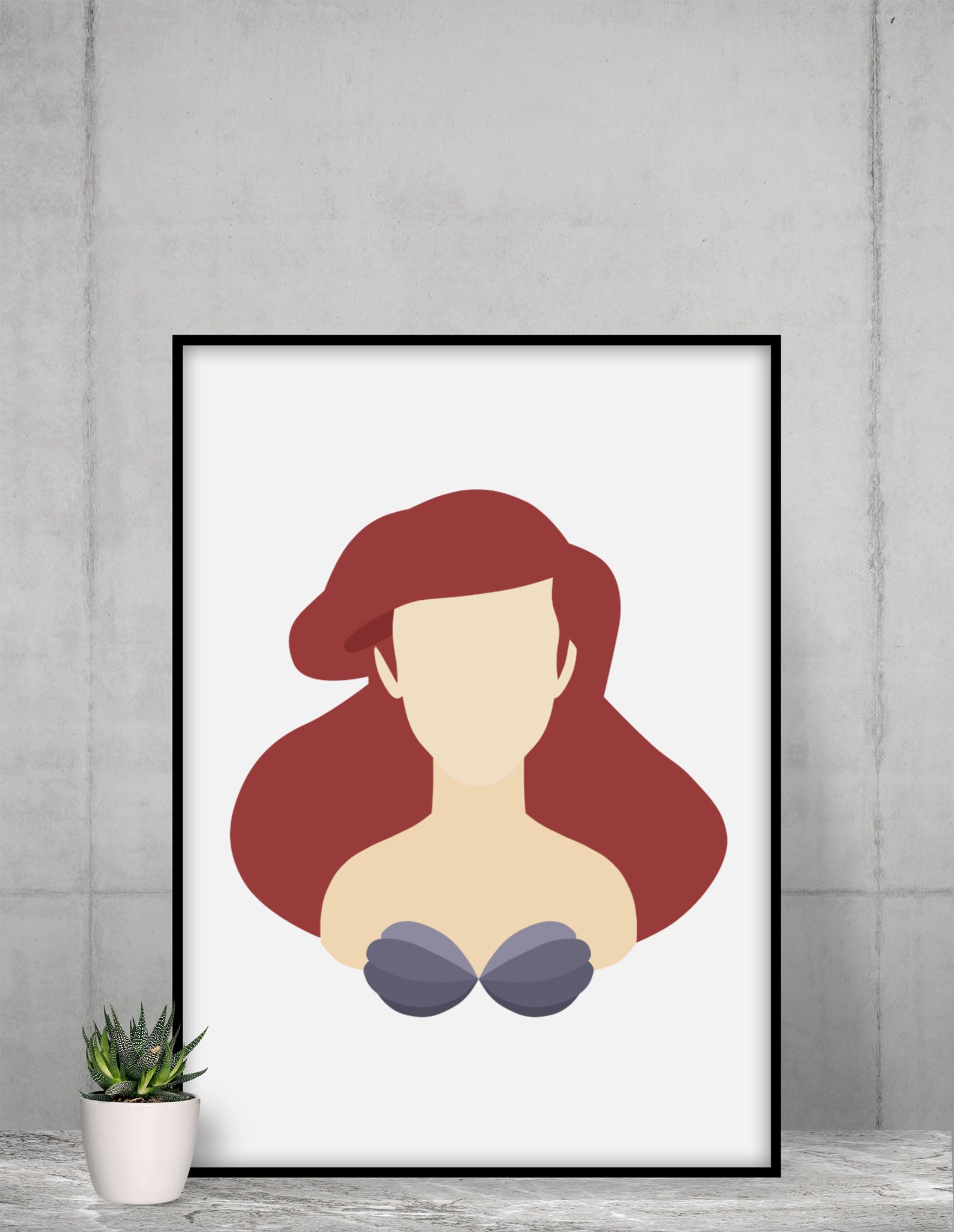 ARIEL Minimalist Print Portrait Poster Printable Wall | Etsy