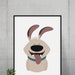 LITTLE BROTHER Dog Minimalist Print Portrait Poster Printable Wall Art ...