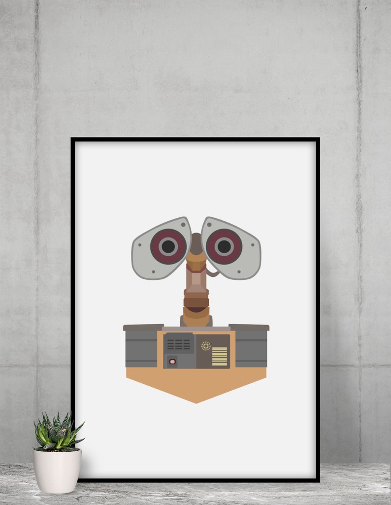 WALL-E Minimalist Print Portrait Poster Printable Wall | Etsy