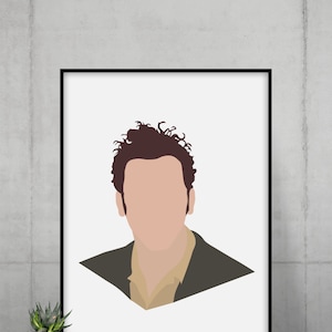 KRAMER | Character Minimalist Print | Portrait | Poster | Printable ...