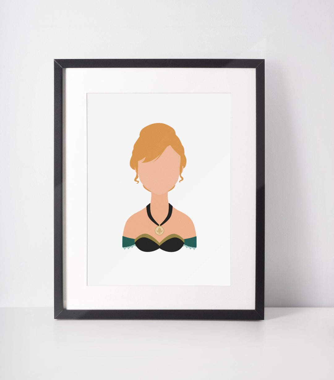 ANNA | Minimalist Print | Portrait | Poster | Printable Wall Art ...