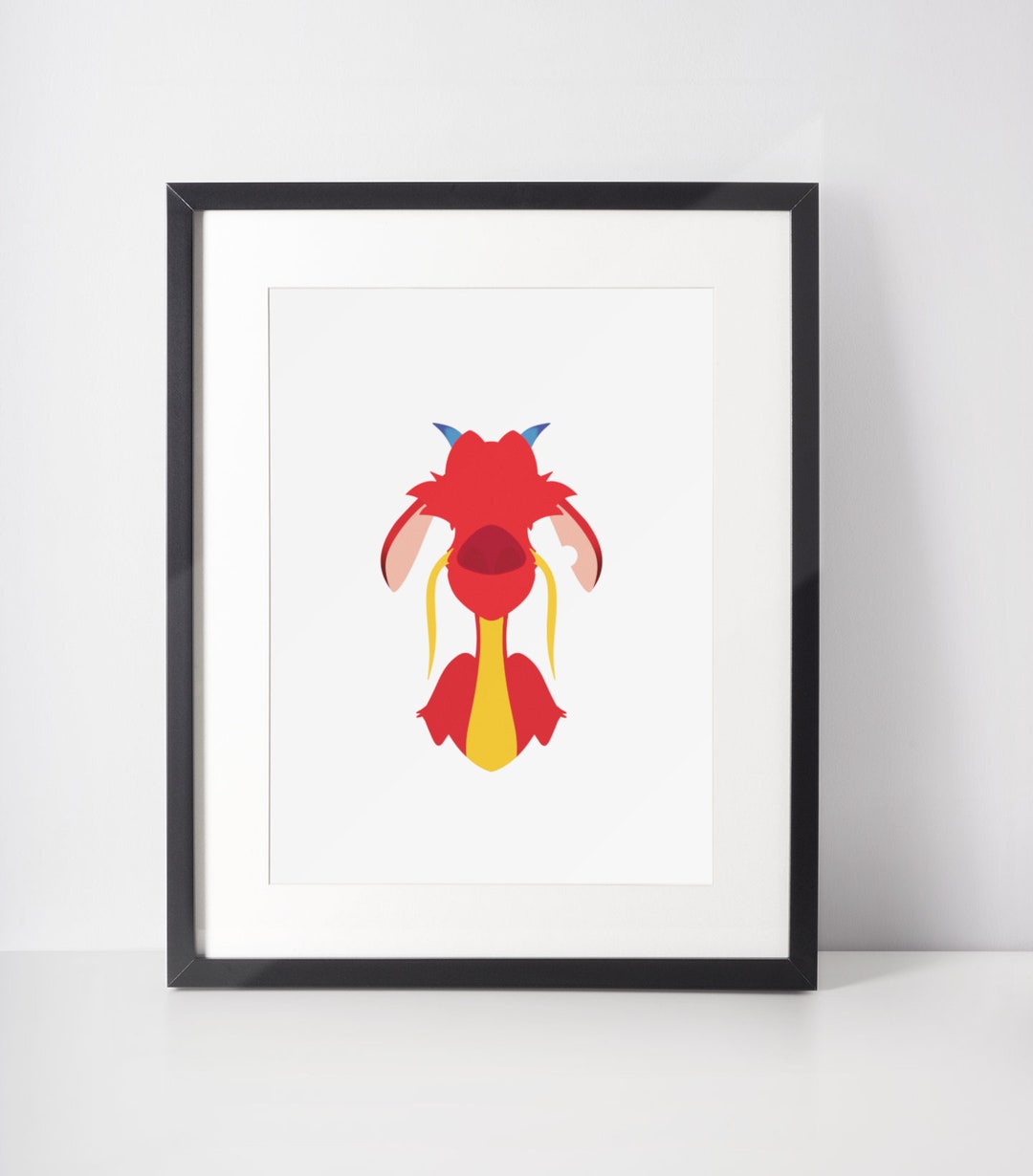 MUSHU | Princess Minimalist Print | Portrait | Poster | Printable Wall ...