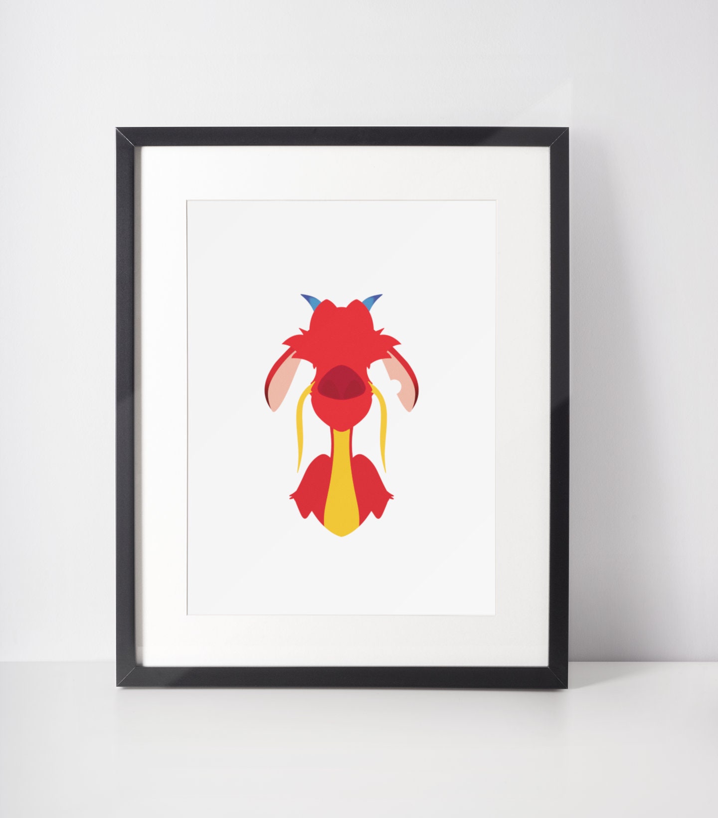 MUSHU | Princess Minimalist Print | Portrait | Poster | Printable Wall ...