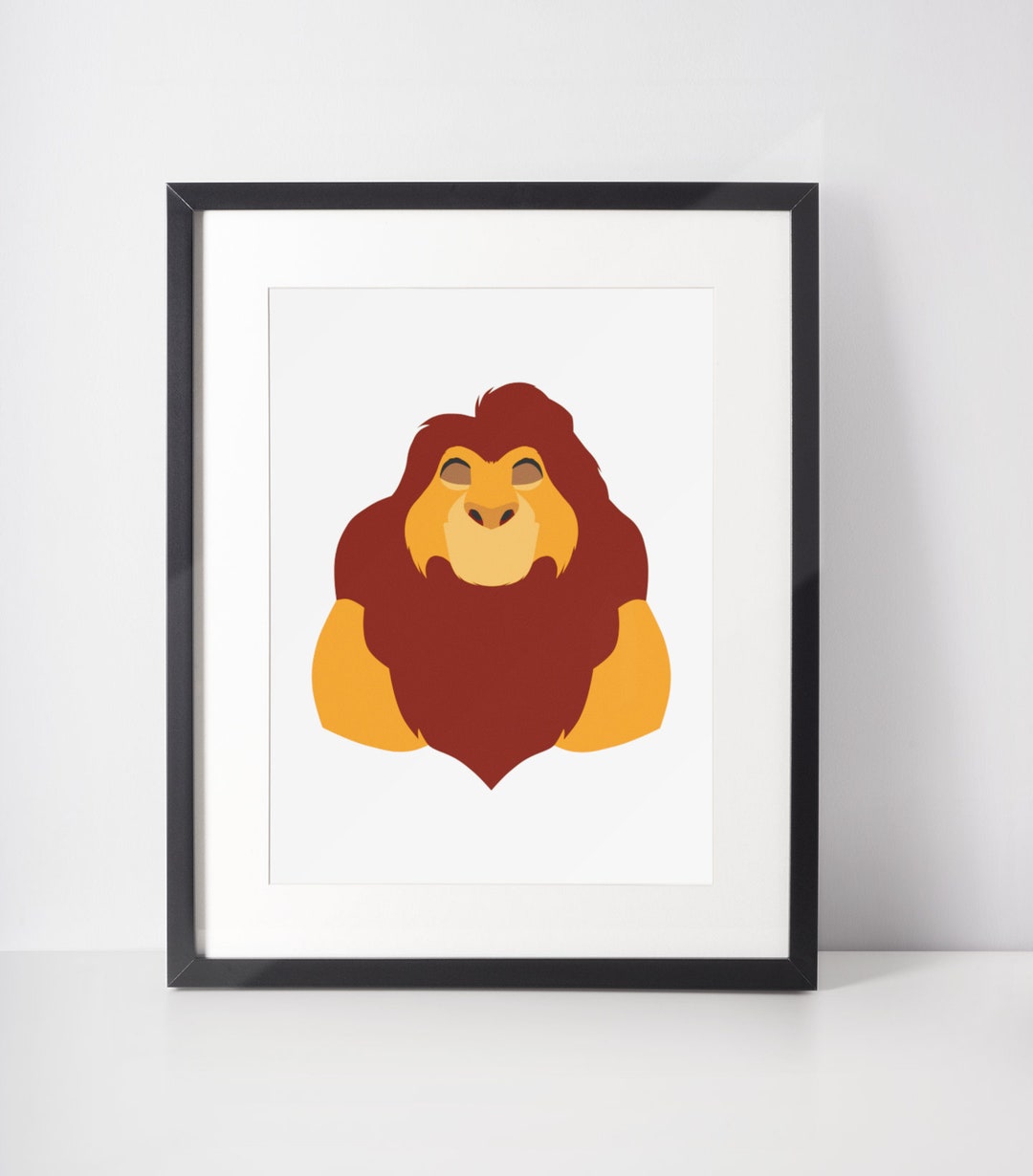 MUFASA | Africa Minimalist Print | Portrait | Poster | Printable Wall ...