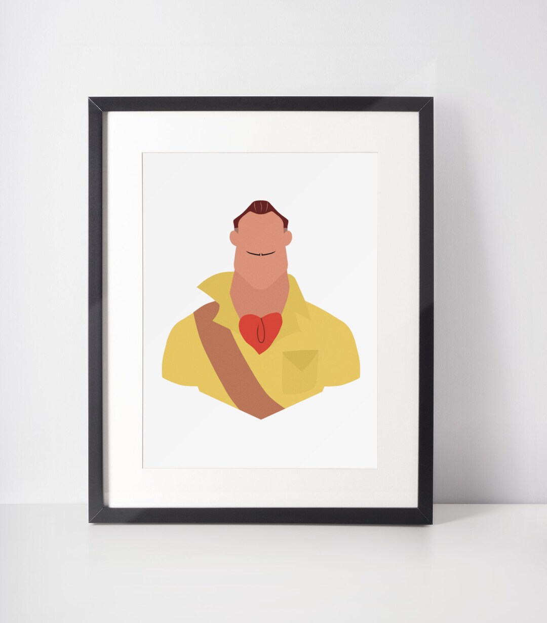 CLAYTON | Villain Minimalist Print | Portrait | Poster | Printable Wall ...