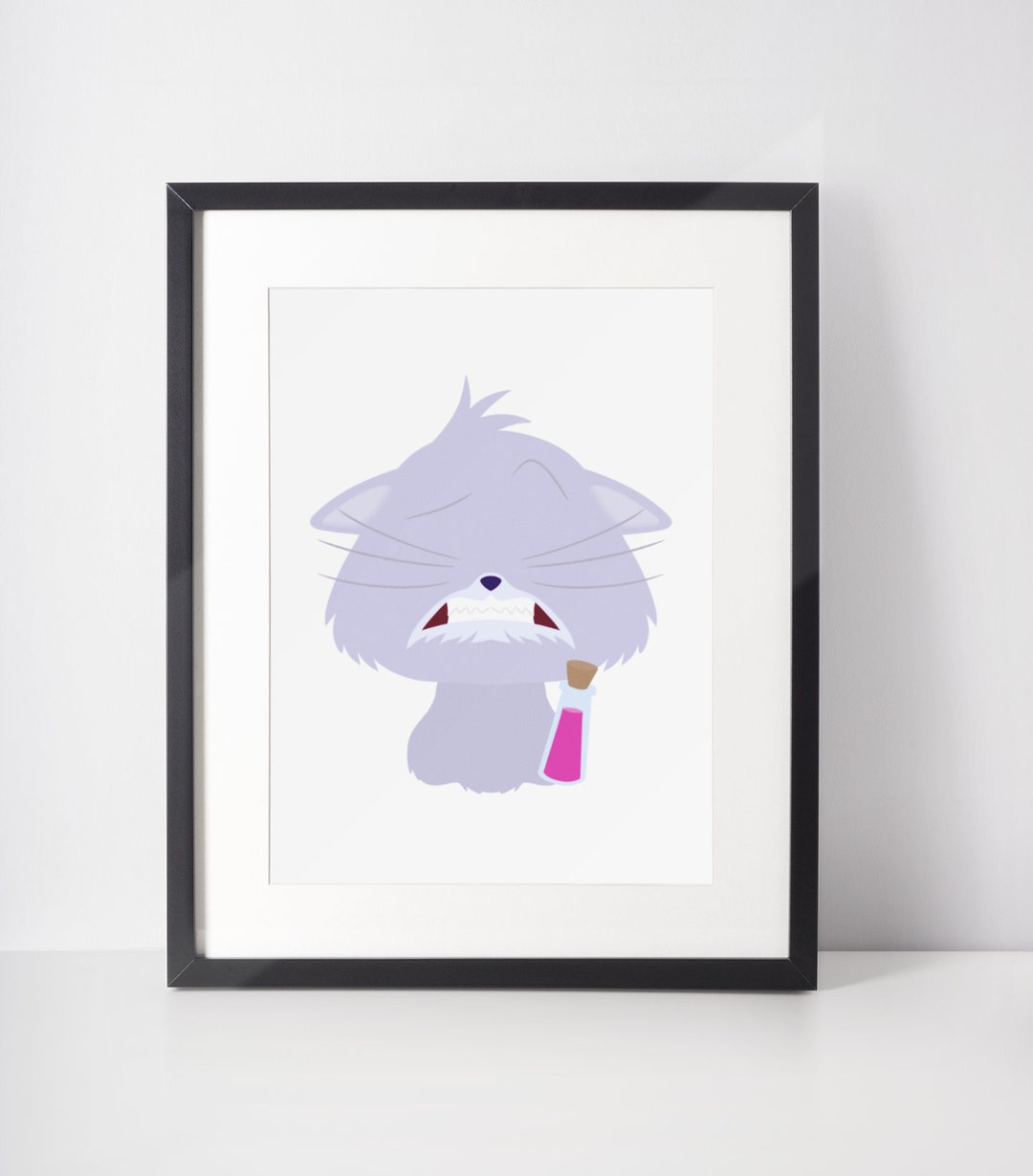 YZMA CAT | Cat Minimalist Print | Portrait | Poster | Printable Wall ...