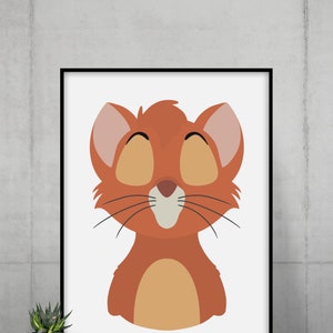 OLIVER | Character Minimalist Print | Portrait | Poster | Printable ...