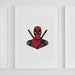 DEADPOOL Minimalist Print Portrait Poster Printable - Etsy