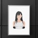 TIFA LOCKHART - FFVII | Minimalist Print | Portrait | Poster ...
