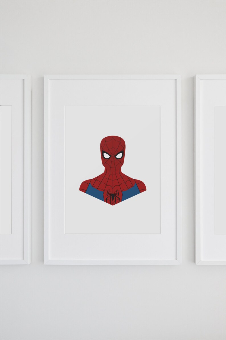 SPIDER-MAN Minimalist Print Portrait Poster Printable - Etsy