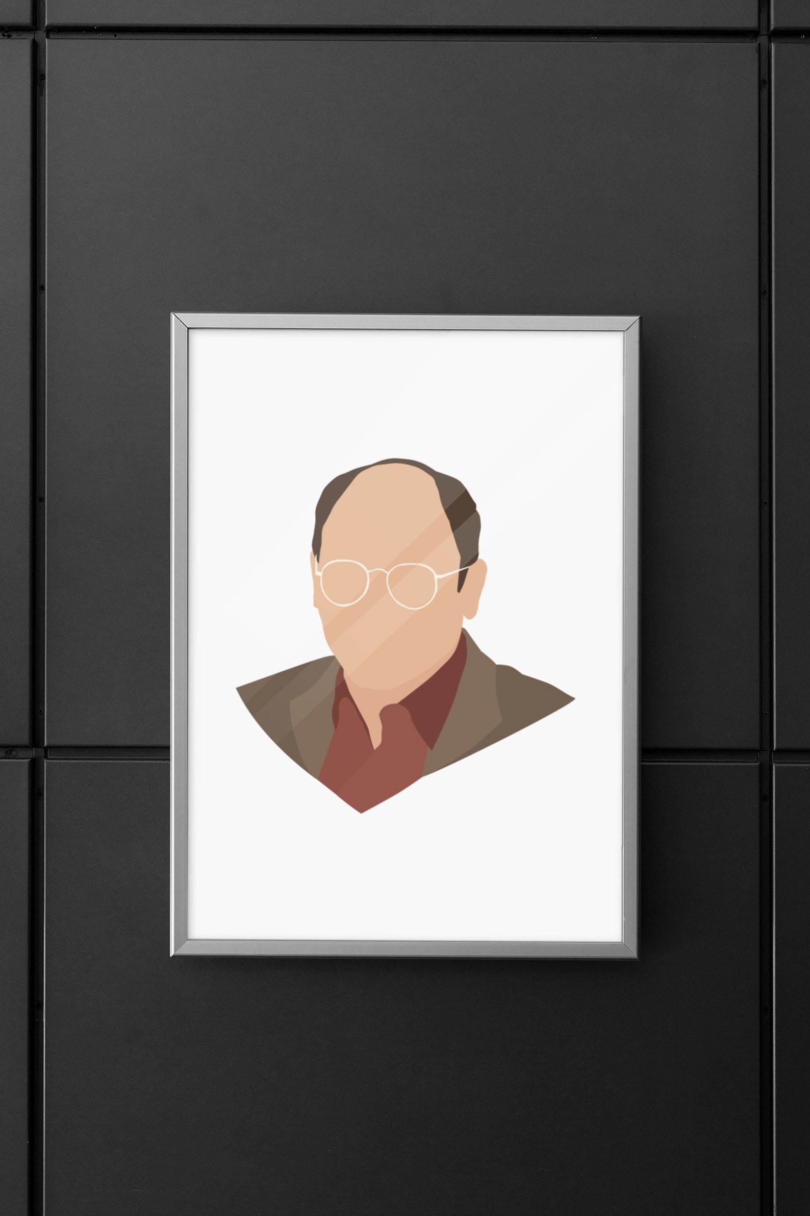 GEORGE COSTANZA | Character Minimalist Print | Portrait | Poster ...
