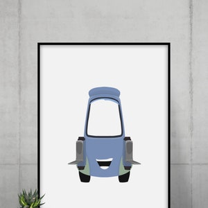 GUIDO Portrait Poster Printable Wall Art Illustration Pixar Cars - Etsy