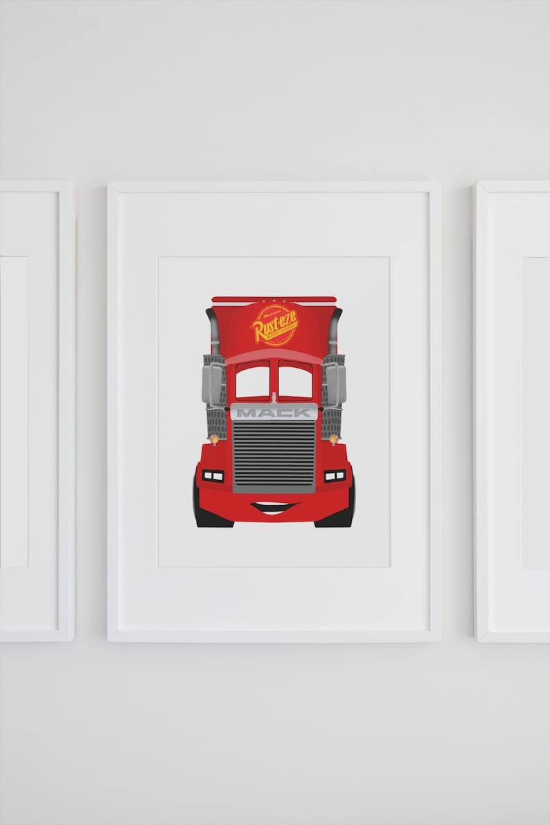 MACK Portrait Poster Printable Wall Art Illustration - Etsy