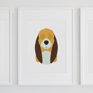 COPPER | Dog Minimalist Print | Portrait | Poster | Printable Wall Art ...