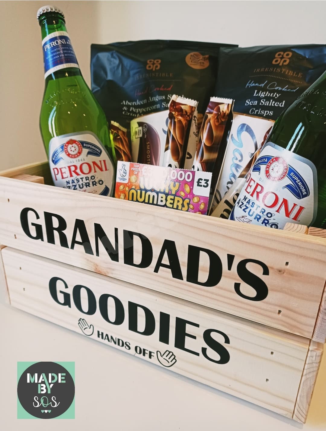 Personalised Wooden Crate Grandads Goodies Grannys Goodies - Etsy UK