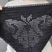 Mignight Moth Shawlette Crochet Pattern Only Filet Crochet Shawl Luna ...