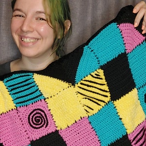 Sally's Patchwork Heart Crochet Baby Blanket Pattern NBC Inspired Jack ...