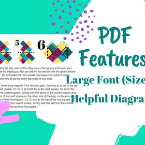 Sally's Patchwork Bag - Crochet Bag Pattern - NBC Inspired - Jack and ...