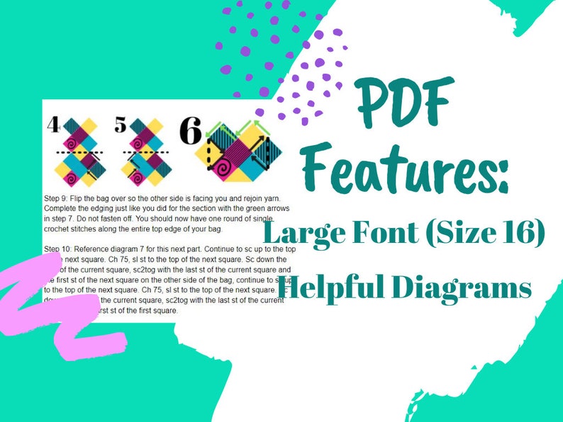 Sally's Patchwork Bag Crochet Bag Pattern Nightmare - Etsy