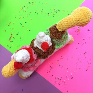 Bananasaurus Split - Crochet Pattern Only - Written Instructions With ...