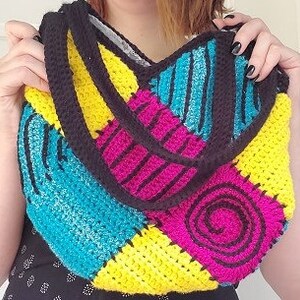 Sally's Patchwork Bag - Crochet Bag Pattern - NBC Inspired - Jack and ...