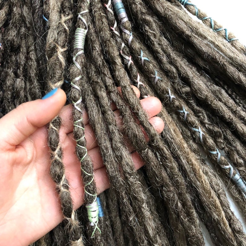 Brown Dreads / Synthetic Hair / Brown Texture Dreadlocks / | Etsy