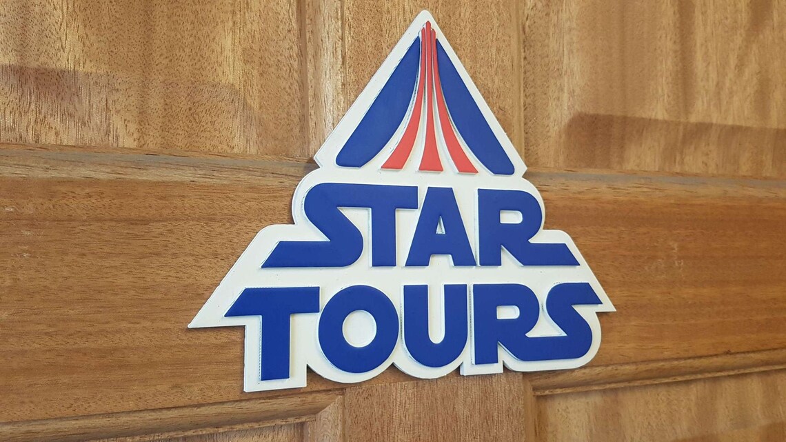 Disney Inspired Star Tours Ride Sign Scale Replica | Etsy