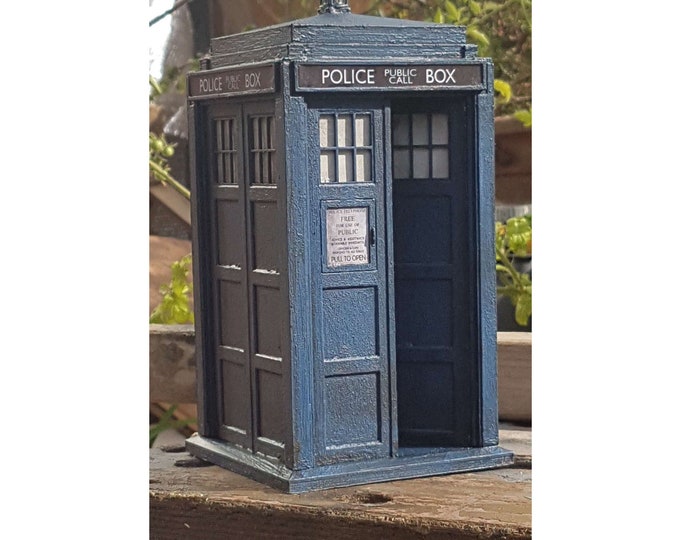 Wooden Police Box Lamp - Etsy Canada