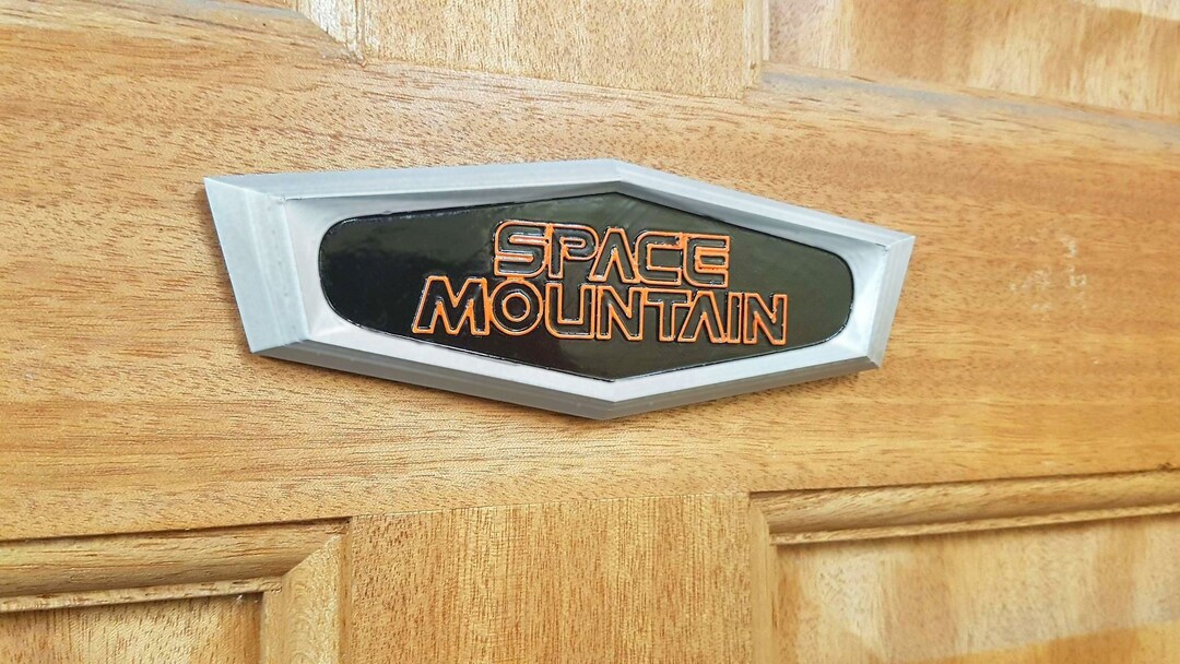 Space Mountain Disney Inspired Sign's Scale Replica - Etsy