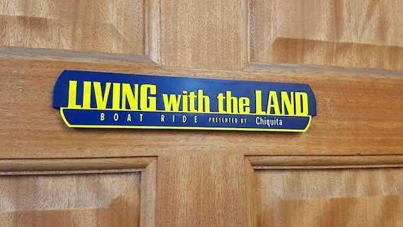 Living With the Land EPCOT Inspired Ride Sign Scale Replica - Etsy